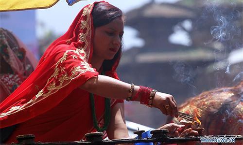Teej Festival celebrated in Kathmandu, Nepal - Global Times