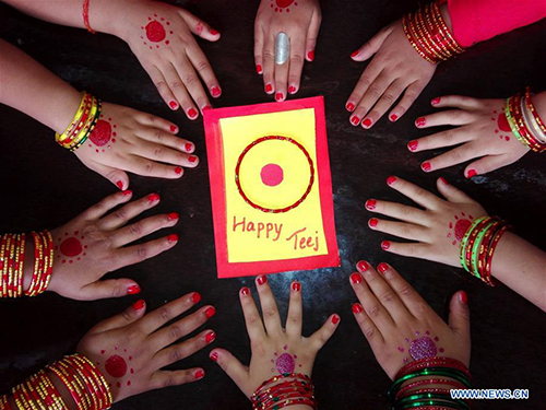 Teej Festival celebrated in Kathmandu, Nepal - Global Times