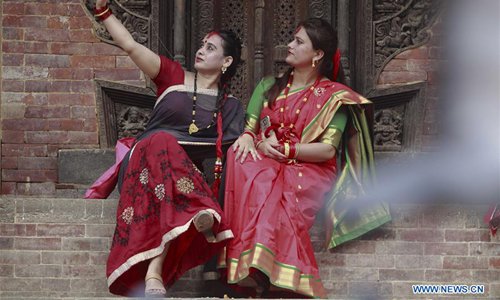 Teej Festival celebrated in Kathmandu, Nepal - Global Times