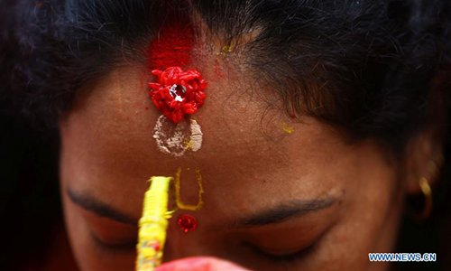 Teej Festival celebrated in Kathmandu, Nepal - Global Times
