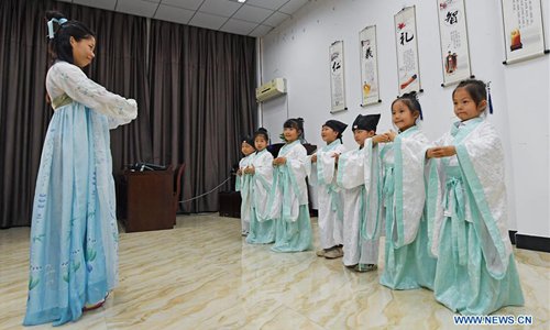 Children learn traditional Chinese culture in Jiangxi - Global Times