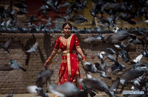 Nepali women celebrate Teej Festival in Kathmandu - Global Times