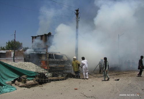 30 shops burnt, 3 injured in gas cylinder blast in Afghanistan - Global ...