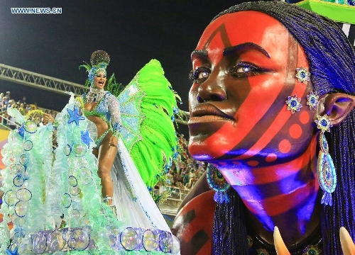 Splendid samba parade in Brazil - Global Times