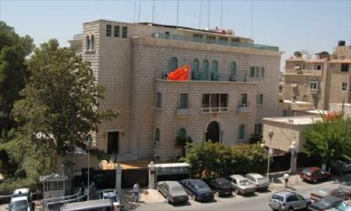 Mortar shell hits Chinese embassy in Syria, 1 injured - Global Times