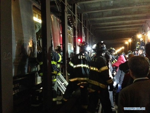 19 injured in New York City subway train derailment - Global Times