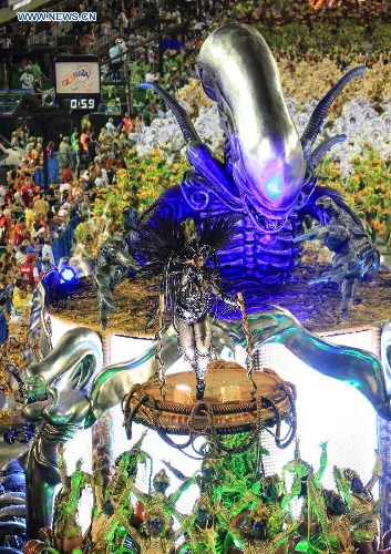 Splendid samba parade in Brazil - Global Times