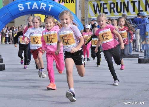 Children Mini-Marathon kicks off in Tallinn, Estonia - Global Times
