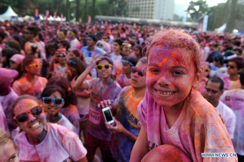 Thousands take part in Color Run festival in Indonesia - Global Times