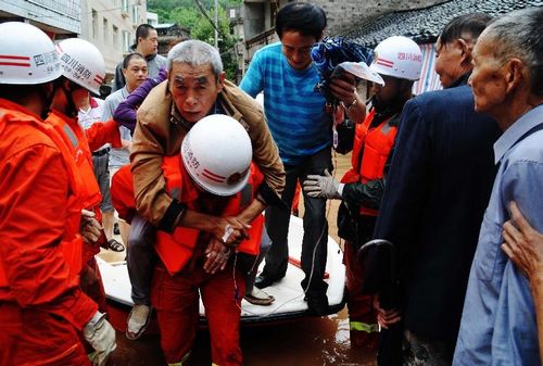 Heavy rains cause 62,600 transferred in SW China - Global Times