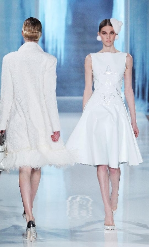 Russian designer's creations displayed at Paris fashion show - Global Times