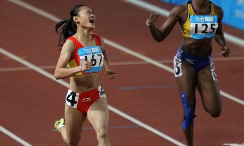 China wins first women's 100m at Youth Games - Global Times