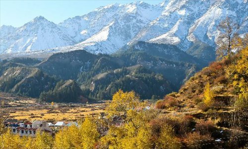 Autumn scenery of Qilian Mountain - Global Times