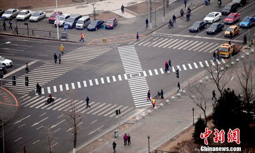 Shenyang changes its stripes with diagonal crosswalks - Global Times