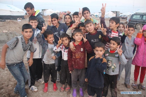 Daily life of Iraqi displaced children - Global Times