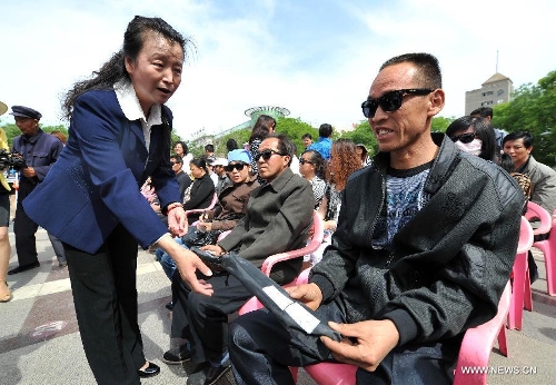 Activity held in Yinchuan to help the blind walk - Global Times
