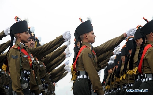 Indian army personnel observe Army Day - Global Times