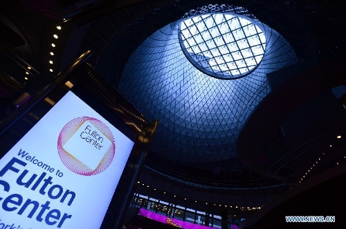 Views of subway hub Fulton Center in Lower Manhattan, New York - Global ...