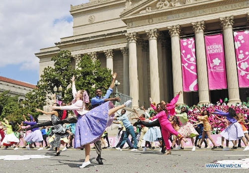 National Cherry Blossom Festival Parade held in Washington D.C ...