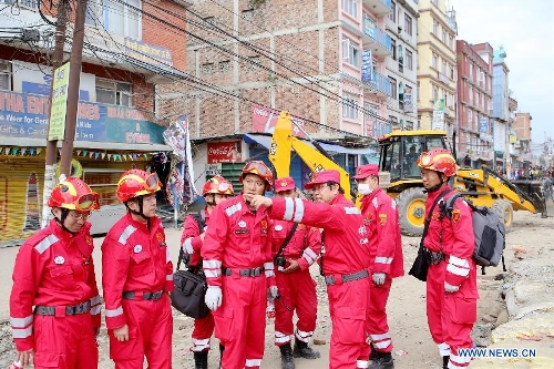 Chinese rescue team carries out humanitarian mission in Nepal - Global ...
