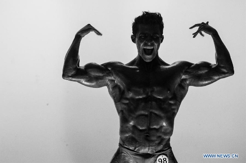 Bodybuilding competition 'Mr. Colombia' held in Bogota - Global Times
