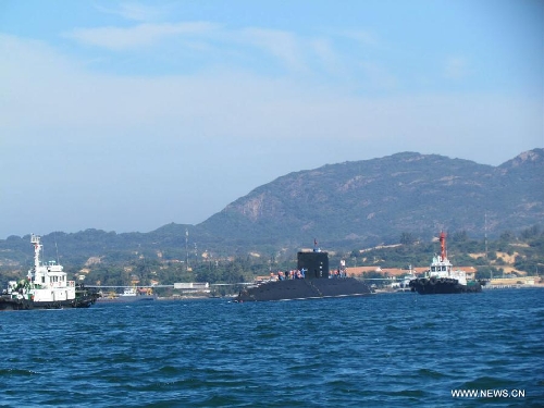 Vessel carrying Vietnam's 1st Russian-made submarine 'Hanoi' arrives in ...