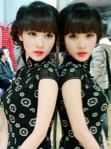 Chinese female stars in cheongsam - Global Times