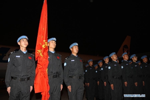 Chinese riot police take Liberia peacekeeping mission - Global Times