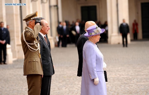 Britain's Queen Elizabeth visits Italian president in Rome - Global Times