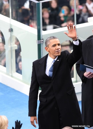 Obama takes oath for his 2nd term - Global Times