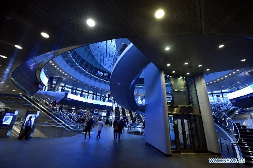 Views of subway hub Fulton Center in Lower Manhattan, New York - Global ...
