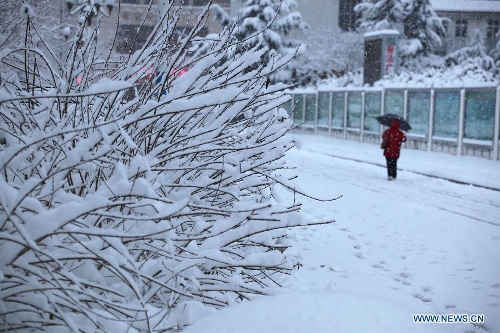 China's Weihai City witnesses heavy snowfall - Global Times