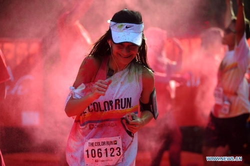 Thousands take part in Color Run festival in Indonesia - Global Times