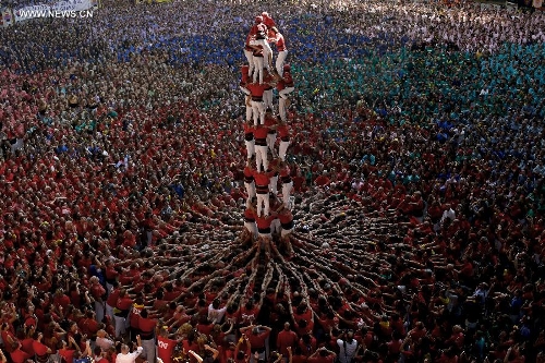 Spain hosts 25th Castells Competition in Tarragona - Global Times