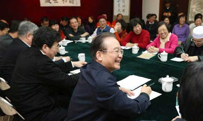 Premier Wen listens to public on government work - Global Times