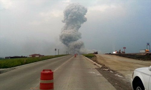 Explosion hits Texas fertilizer plant - Global Times