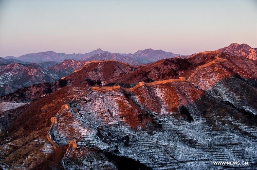 Snow scenery of Great Wall - Global Times