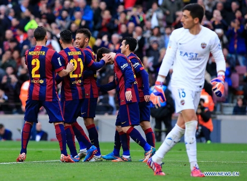 Barcelona thrashes Levante 5-0 - Global Times