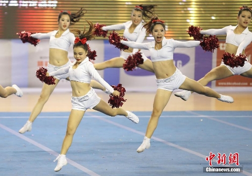 Cheer leading competition held in E China's Nanjing - Global Times