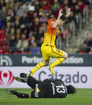 Messi hits double for Barca - Global Times