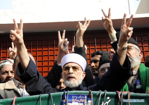 Pakistani religious leader starts long-march to call for electoral ...