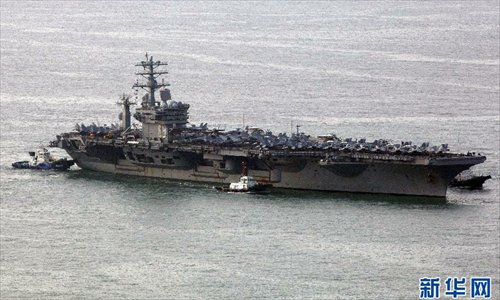 US nuclear-powered warship arrives in S Korea - Global Times