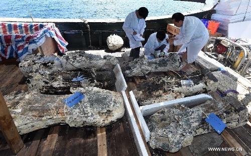 Chinese archaeological team explores Shanhu Island in South China Sea ...