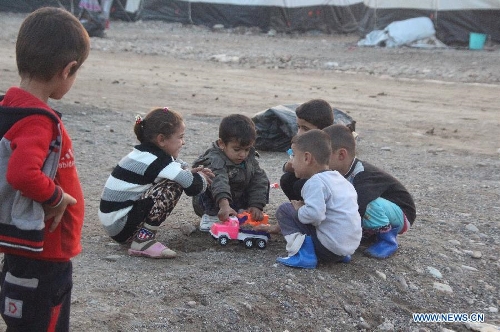 Daily life of Iraqi displaced children - Global Times