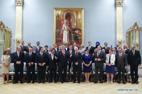 Canada's new Cabinet ministers pose for official photo - Global Times