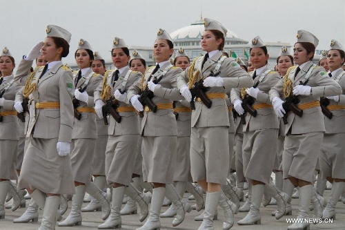 Military parade held in Turkmenistan to mark independent anniv ...