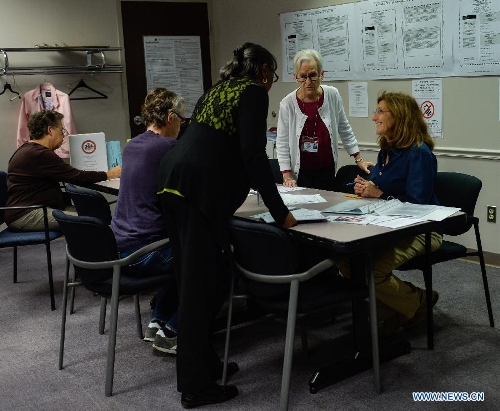Early voting of US midterm elections held at Fairfax County, Virginia ...