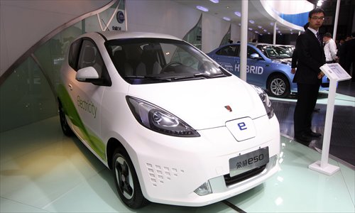 New-energy cars on the Auto Shanghai 2013 - Global Times