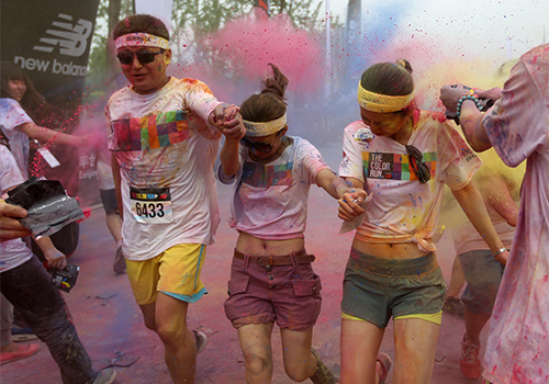 These colors do run: More than 20,000 attend Beijing Color Run - Global ...