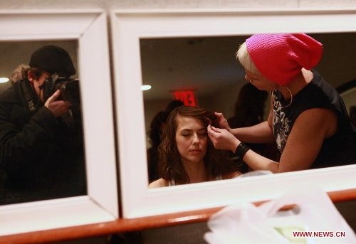Models present creations in WHIT Fall 2013 collection in Manhattan of ...